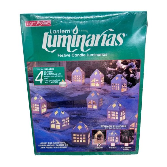 Light Styles | Holiday | Vtg Light Styles Lantern Luminarias Set Of 4 ...